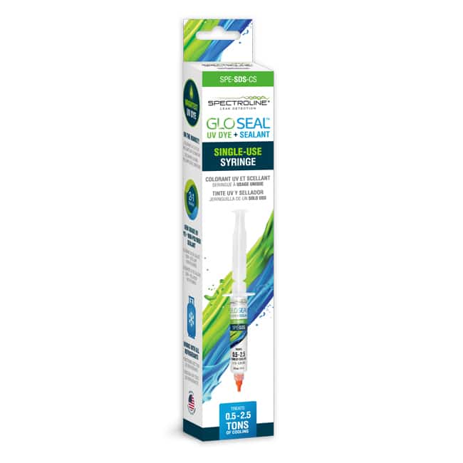 GLO SEAL UV Dye + Sealant GLO Single Use Syringe Injector | Huddleston ...